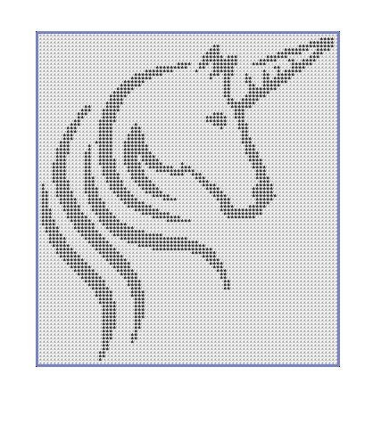 Easy Unicorn Head Outline Filet Crochet Pattern - Etsy
