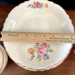 1948-1955 SCIO, hazel Pink Rose Floral Bouquet.16 Pieces, 4 Dinner Plts ...