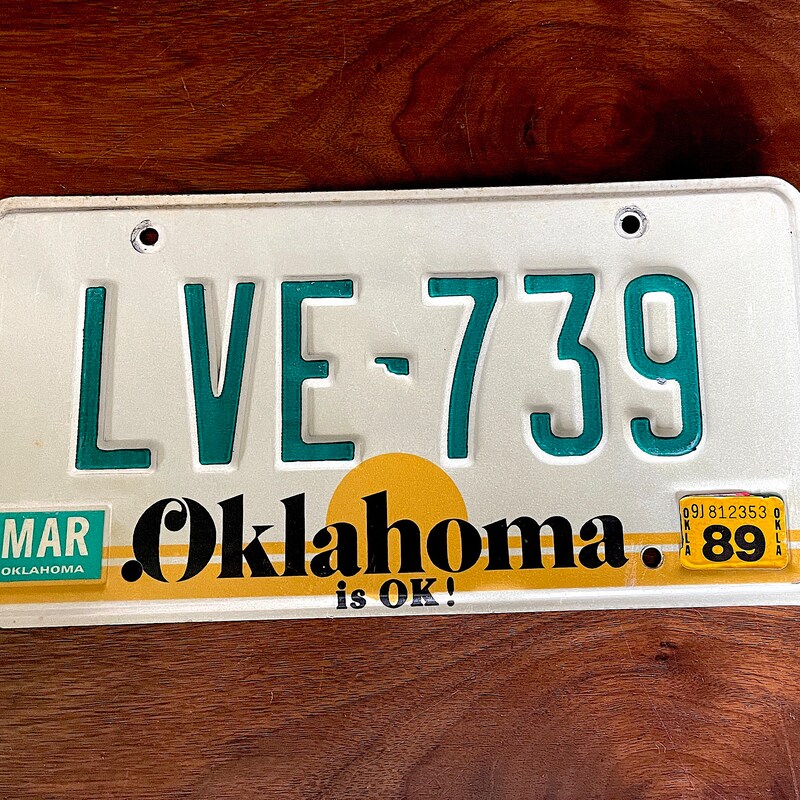 Oklahoma License Plates - Etsy