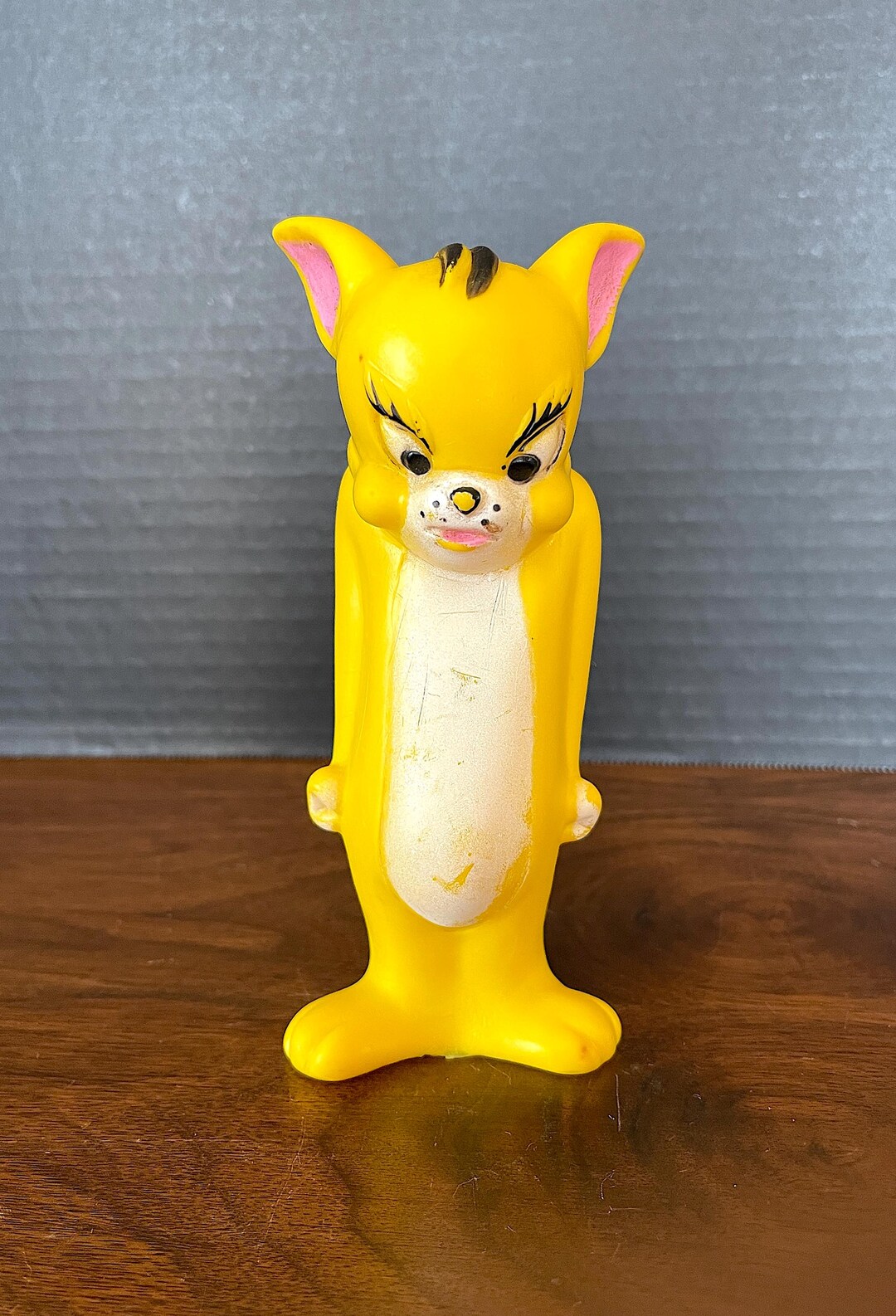 1970 MGM Cartoon Character "tom" From "tom & Jerry" Angry Pose Squeaker ...