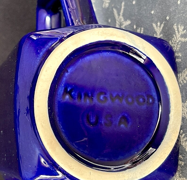 1970's KINGWOOD USA Cobalt Mid Cent. Mod. Squarish - Etsy