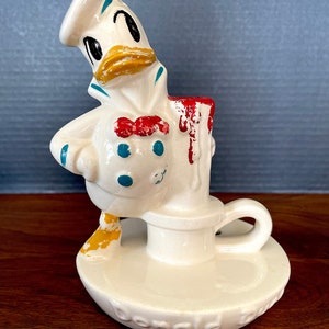 1940's Leeds China Co., Walt Disney, Donald Duck Night Light Ceramic ...