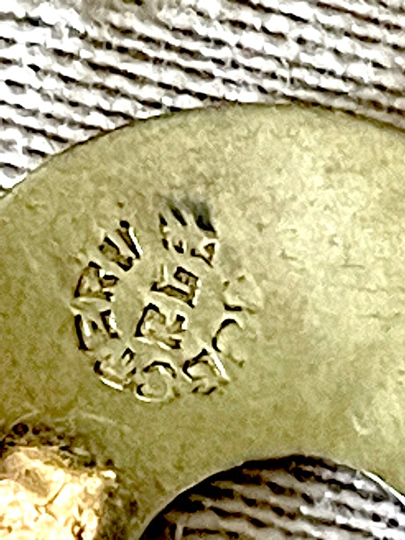 1980's Peru Indigenous Design Sterling Silver & Natur… - Gem