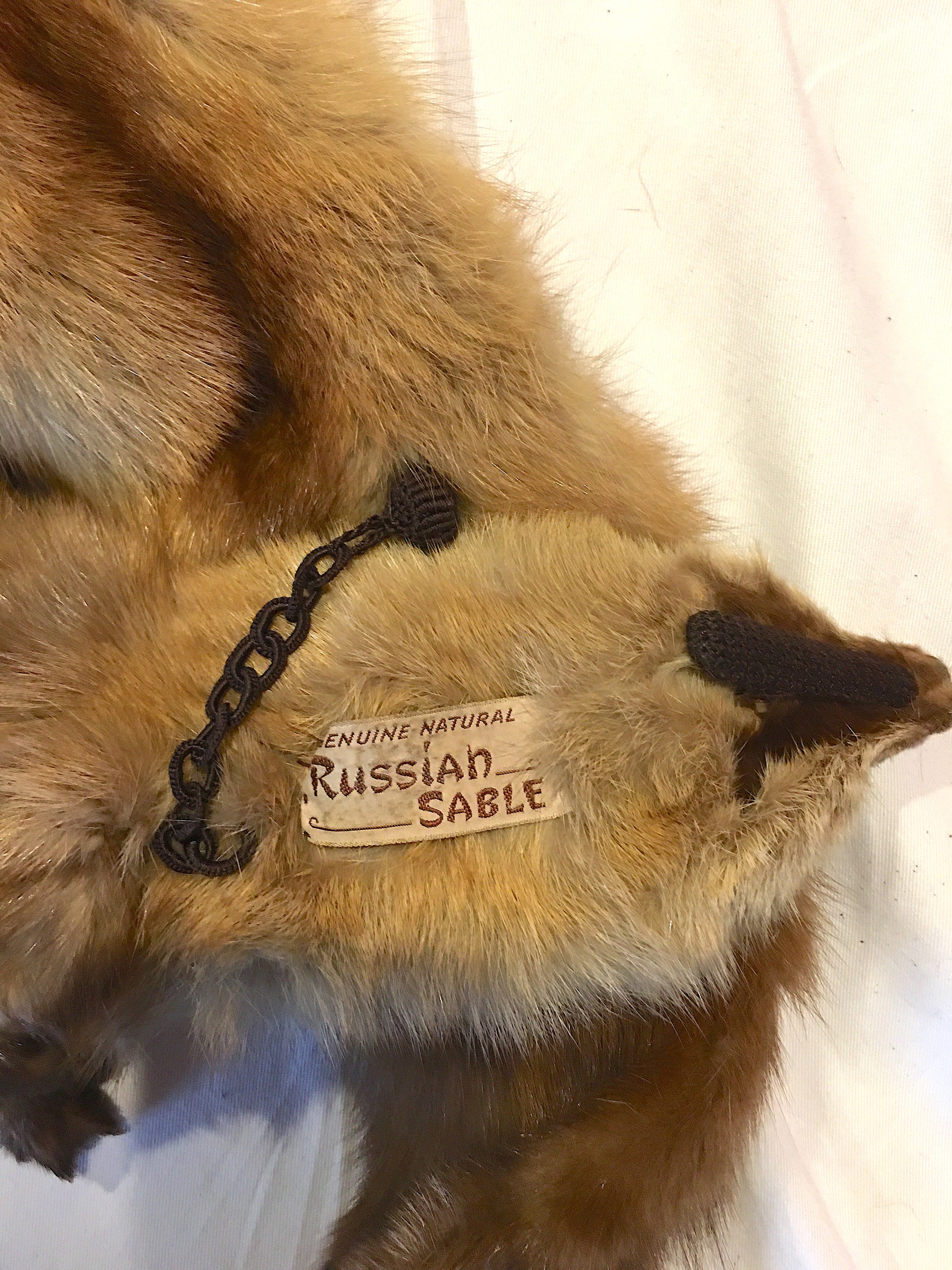 1920's Russian Sable 3 Whole Attached Sable | Etsy New Zealand