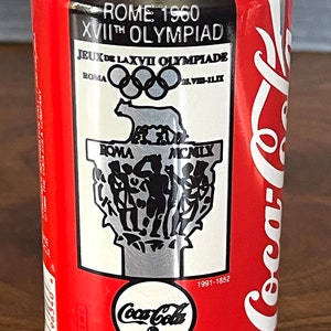 1986 Coca-cola Olymic Games Commemorative Can, Rome 1960, XVII, Cameron ...