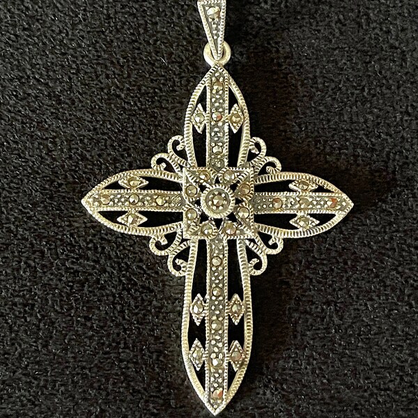 Marcasite Cross - Etsy