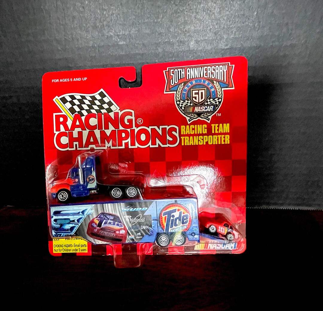 1998 NASCAR, Racing Champions, Ricky Rudd, Tide, Truck, Trailer, #10 ...