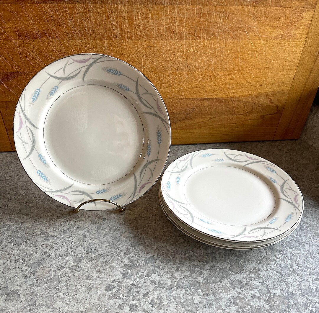 1960's Valmont China Salad Plates (4) Price is for ONE, Royal Wheat ...