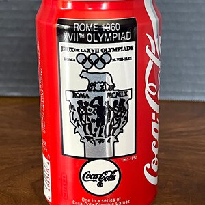 1986 Coca-cola Olymic Games Commemorative Can, Rome 1960, XVII, Cameron ...