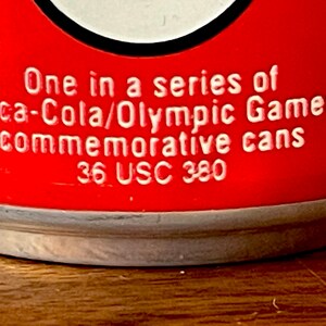 1986 Coca-cola Olymic Games Commemorative Can, Rome 1960, XVII, Cameron ...