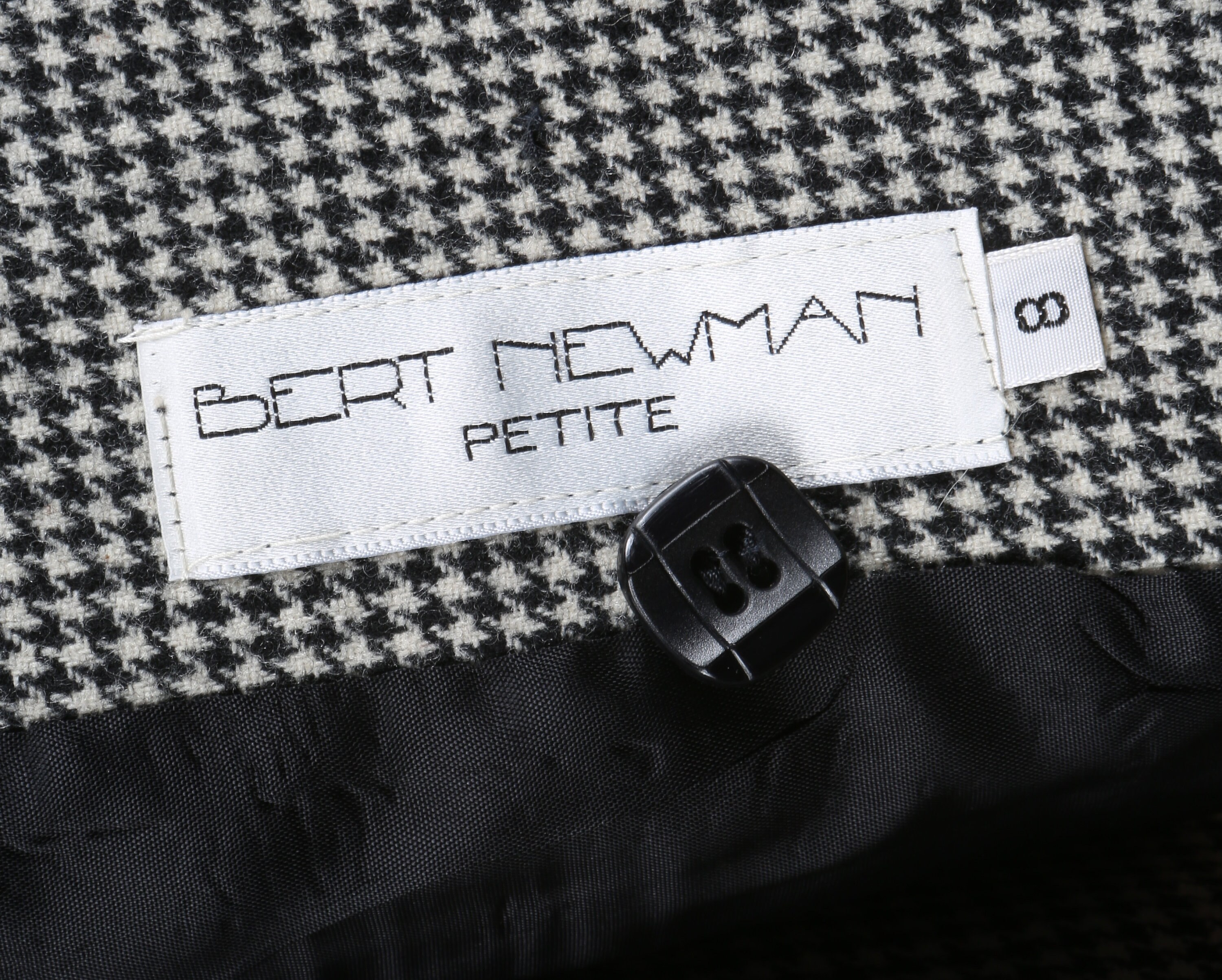1970's REDUCED Bert Newman Suit Black & White Houndstooth - Etsy Singapore