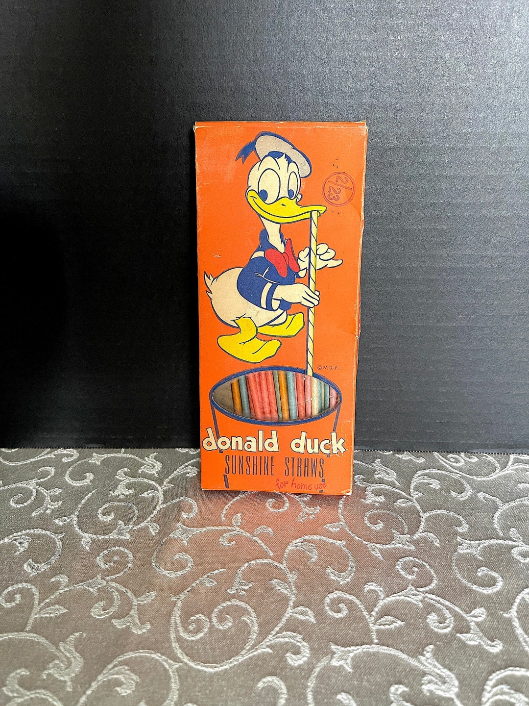 1950's Donald Duck Sunshine Straws, Copyright Walt Disney Productions ...
