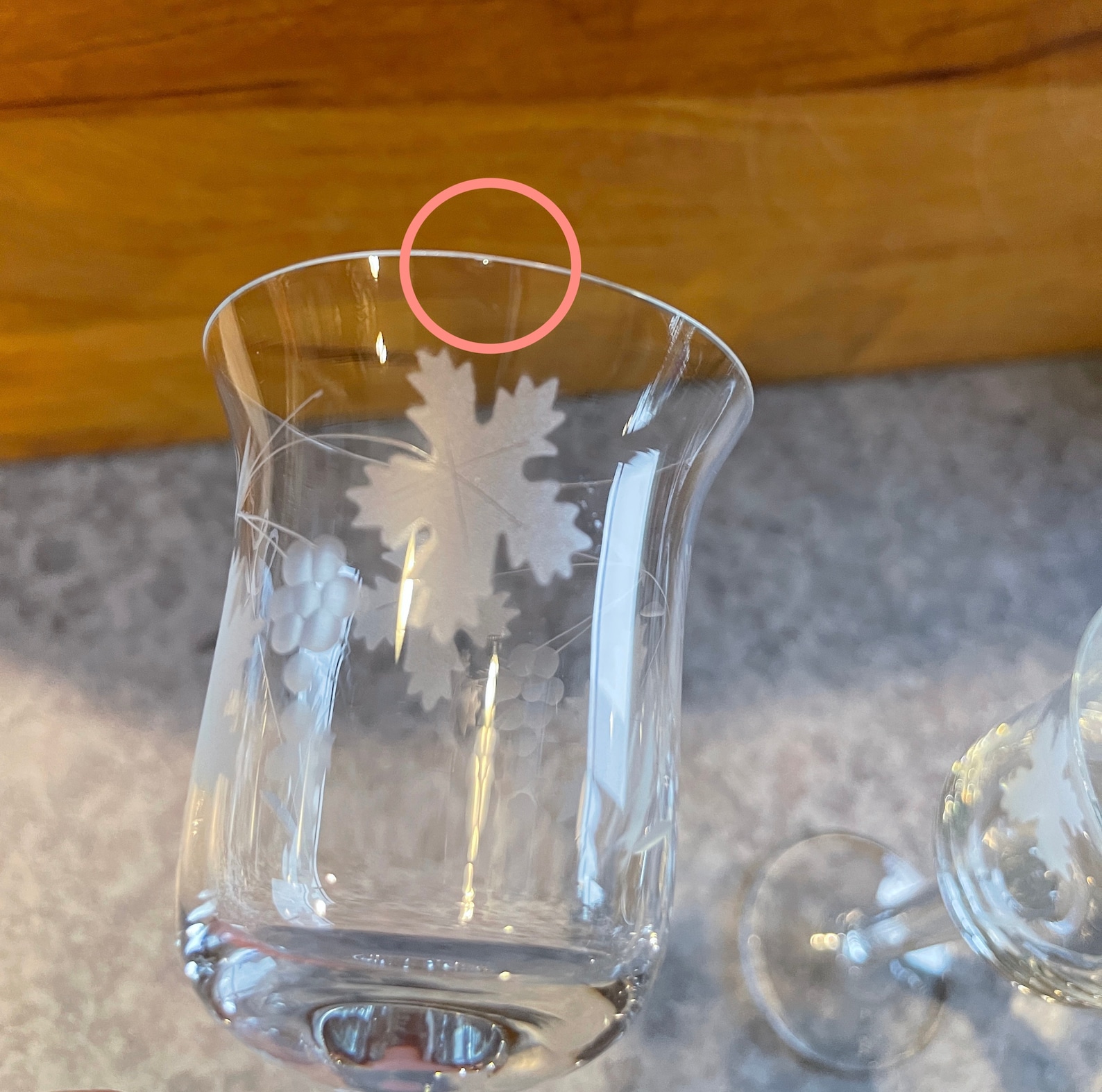 1950's-60's Crystal Tulip Shaped Cup Sherry or Cordials (4) Leaves ...