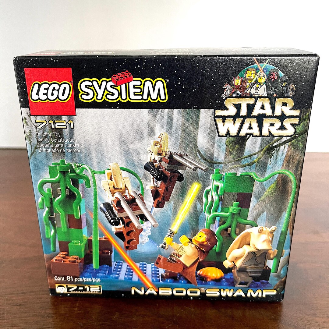 1999 Sealed LEGO System, Star Wars, Naboo Swamp, # 7121, 81 Pieces ...