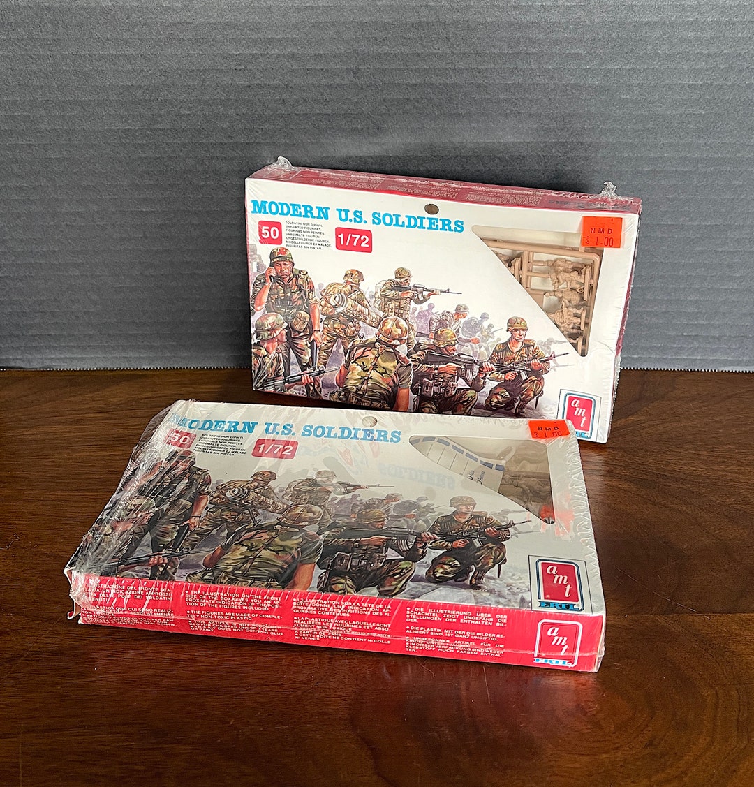 1988 the Ertl Company, Canada, Made in Italy, Modern U.S. Soldiers 50, 1/72 Scale. 1 Opened One ...