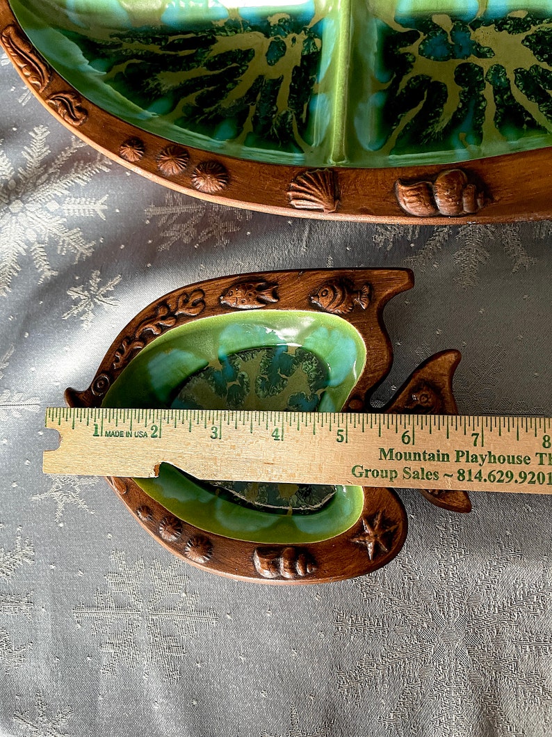 1970's Treasure Craft Large Sectioned Fish Shaped Relish - Etsy