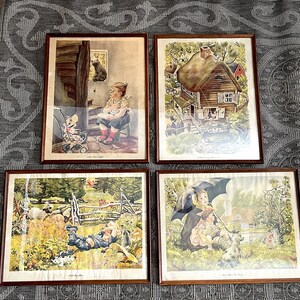 1945 (4) Sold Together, F. Rojankovsky Children's Rhymes Prints ...