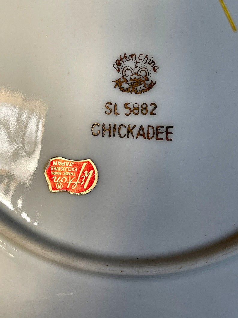 1960's-70's Lefton China Chickadee Wall Plate SL - Etsy