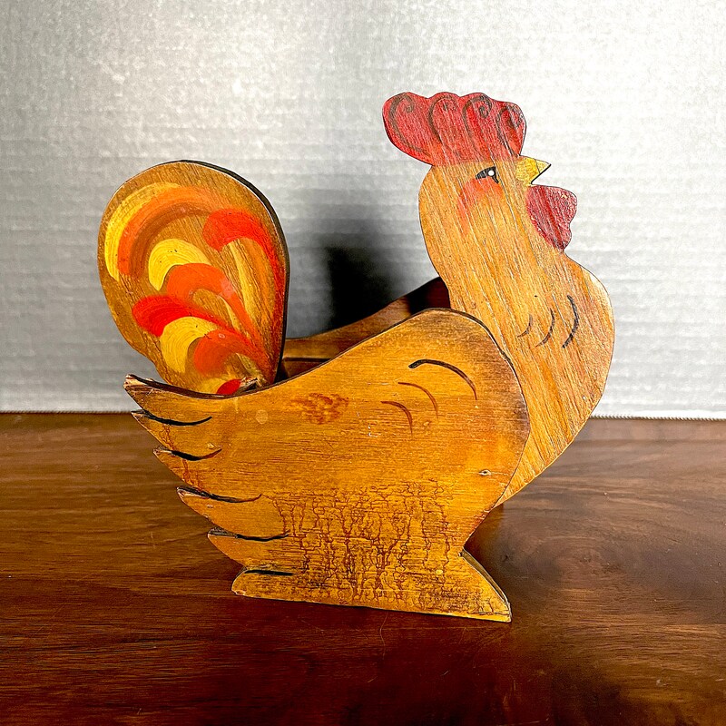 Wood Rooster - Etsy