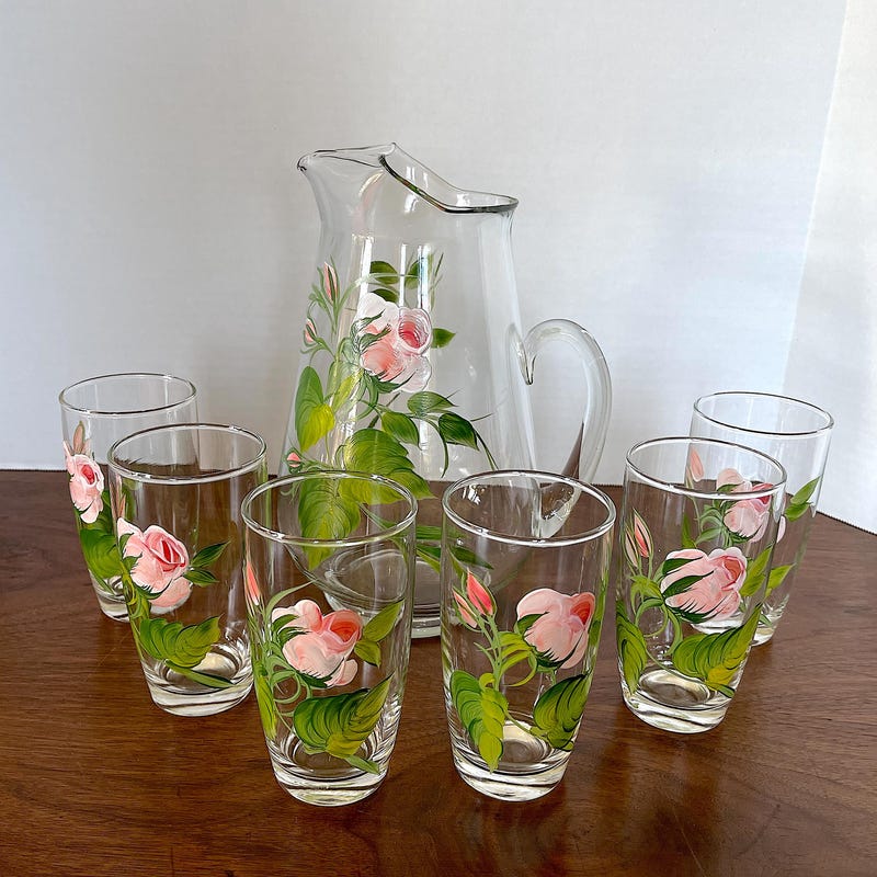 Glass Pitcher - Etsy