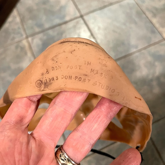 1983 Don Post Smiling Old Man Half Mask, Latex or Sil… - Gem