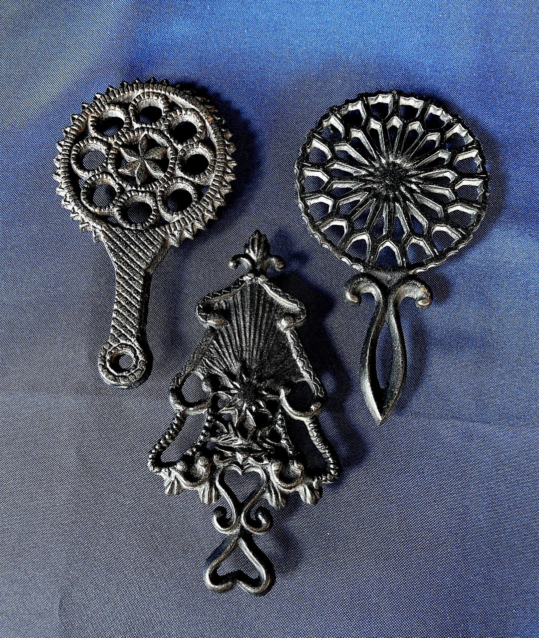 1950's-60's WILTON Cast Iron Mini Trivets, Lot of 3, Collectible ...