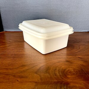 1970's Tupperware Freeze N Save Ice Cream Keeper, 1254, Beige Bottom ...