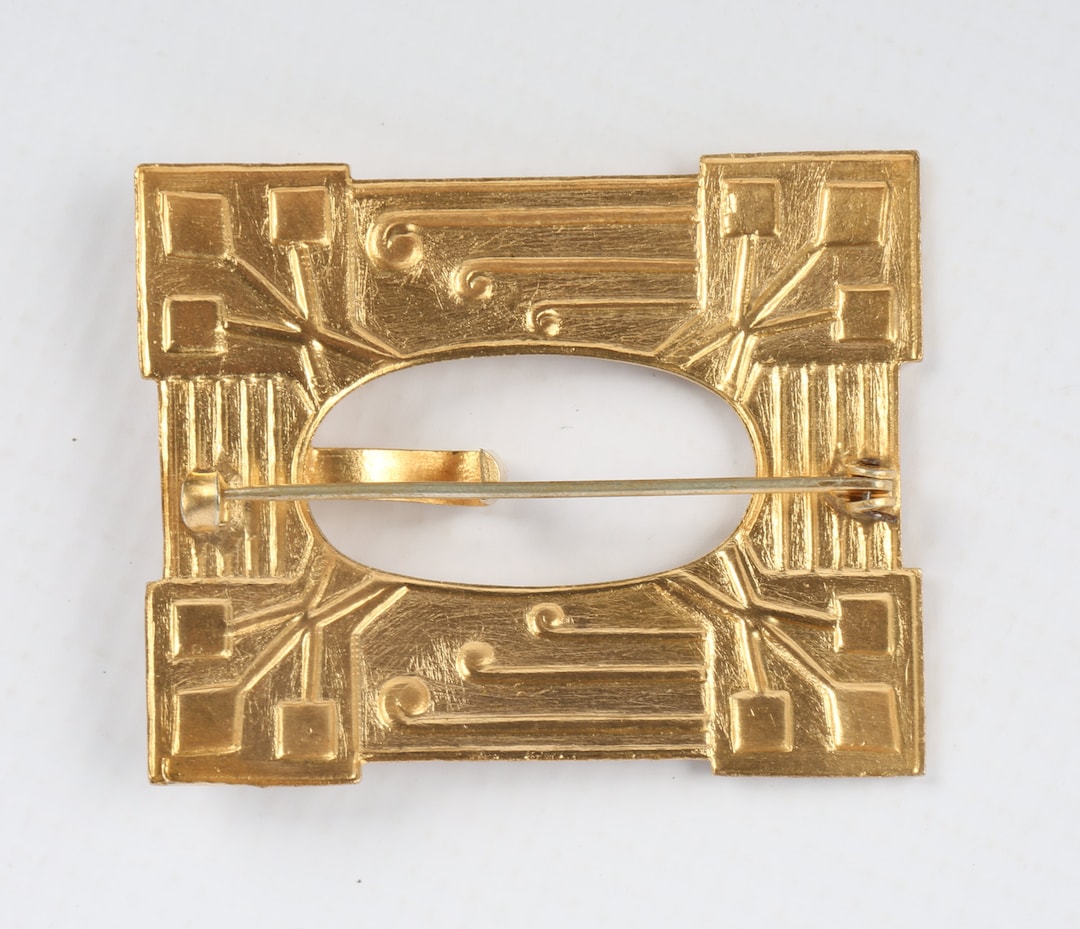 1920's Art Deco Sash Buckle Gorgeous, Distinctive, Art Deco Repousse ...