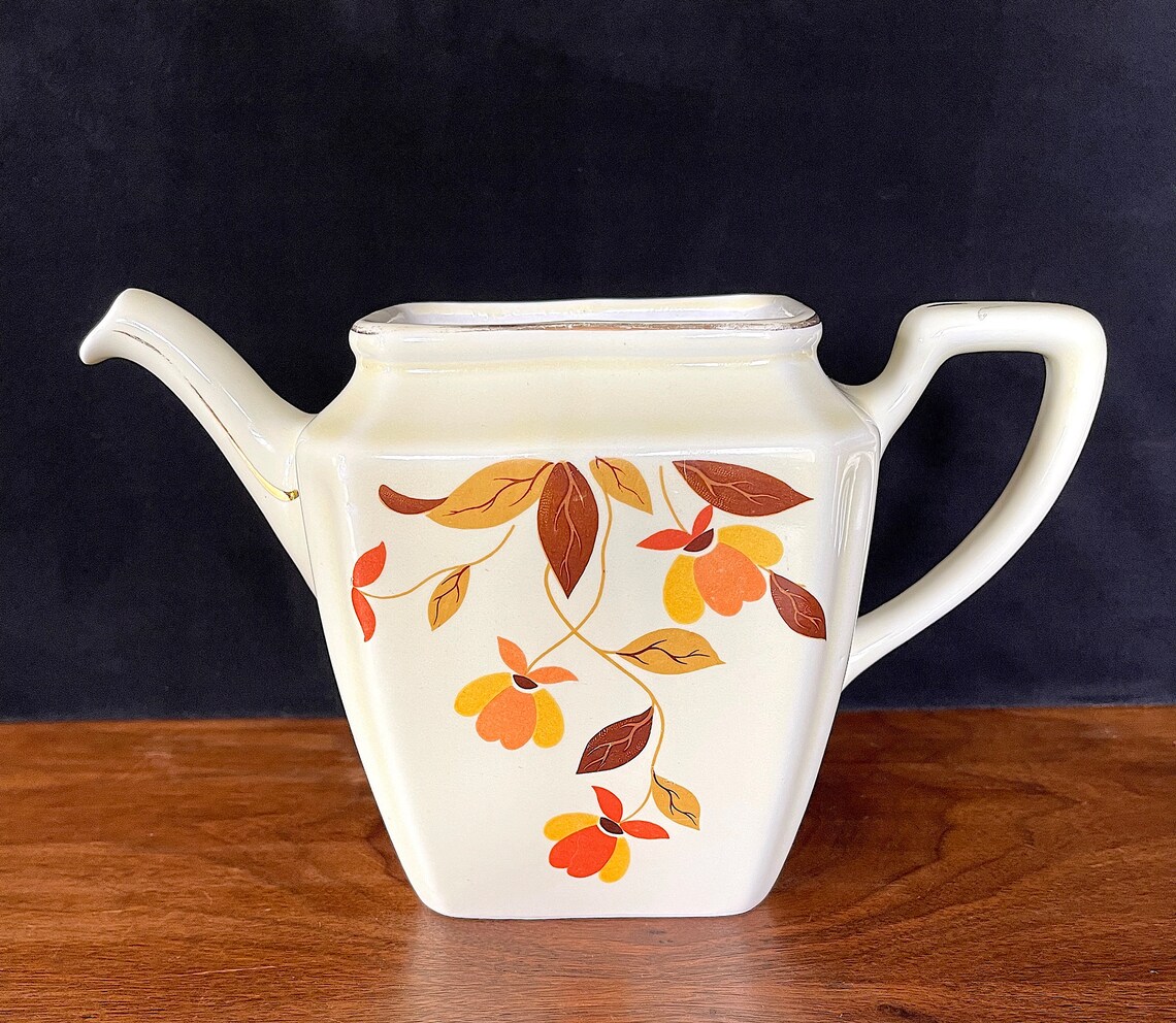 1930's Hall's Autumn Leaf Newport Teapot No Lid - Etsy