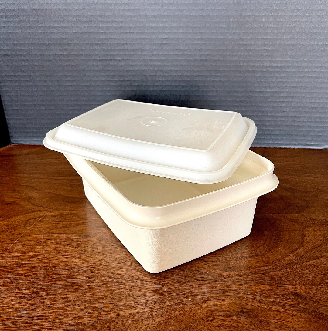 1970's Tupperware Freeze N Save Ice Cream Keeper, 1254, Beige Bottom ...