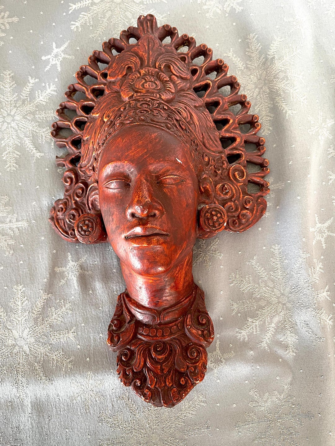 1970's-80's Plaster O Paris Mold, Authentic Wood Balanese Princess or ...