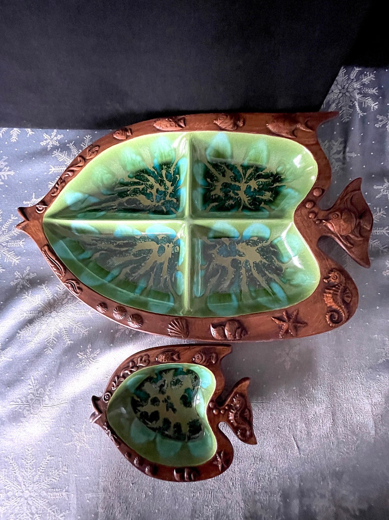 1970's Treasure Craft Large Sectioned Fish Shaped Relish - Etsy
