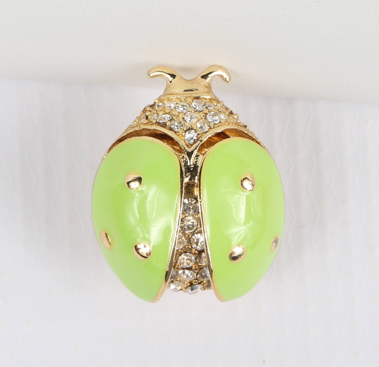 1980's Lady Bug Pin Dome Shaped Chartreuse Green Enamel - Etsy