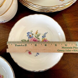 1948-1955 SCIO, hazel Pink Rose Floral Bouquet.16 Pieces, 4 Dinner Plts ...