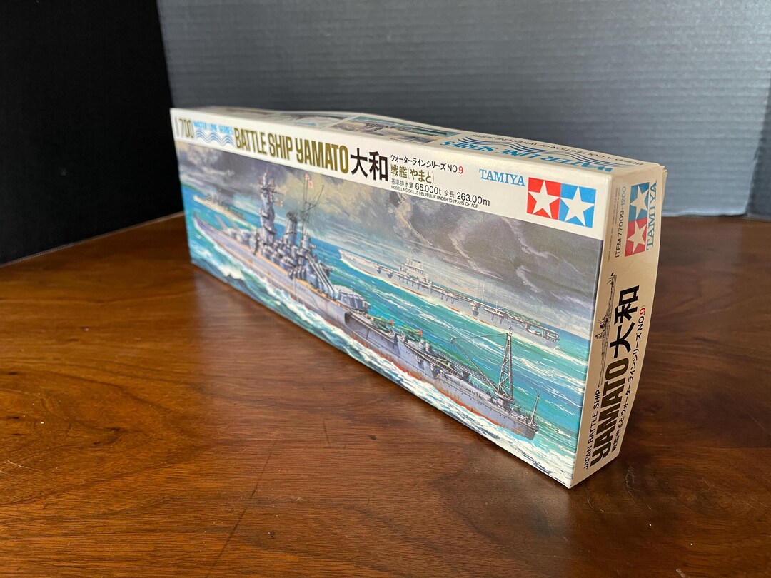 1980's-90's TAMIYA Ship Model "yamato" Battle Ship, No9, 1/700 Water ...