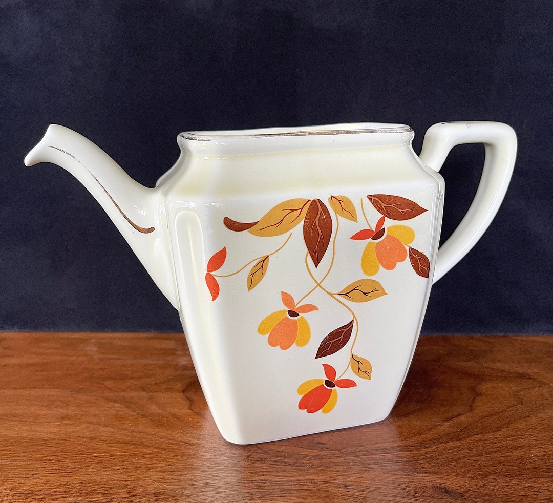 1930's Hall's Autumn Leaf Newport Teapot, No Lid, Jewel Tea Co., No ...