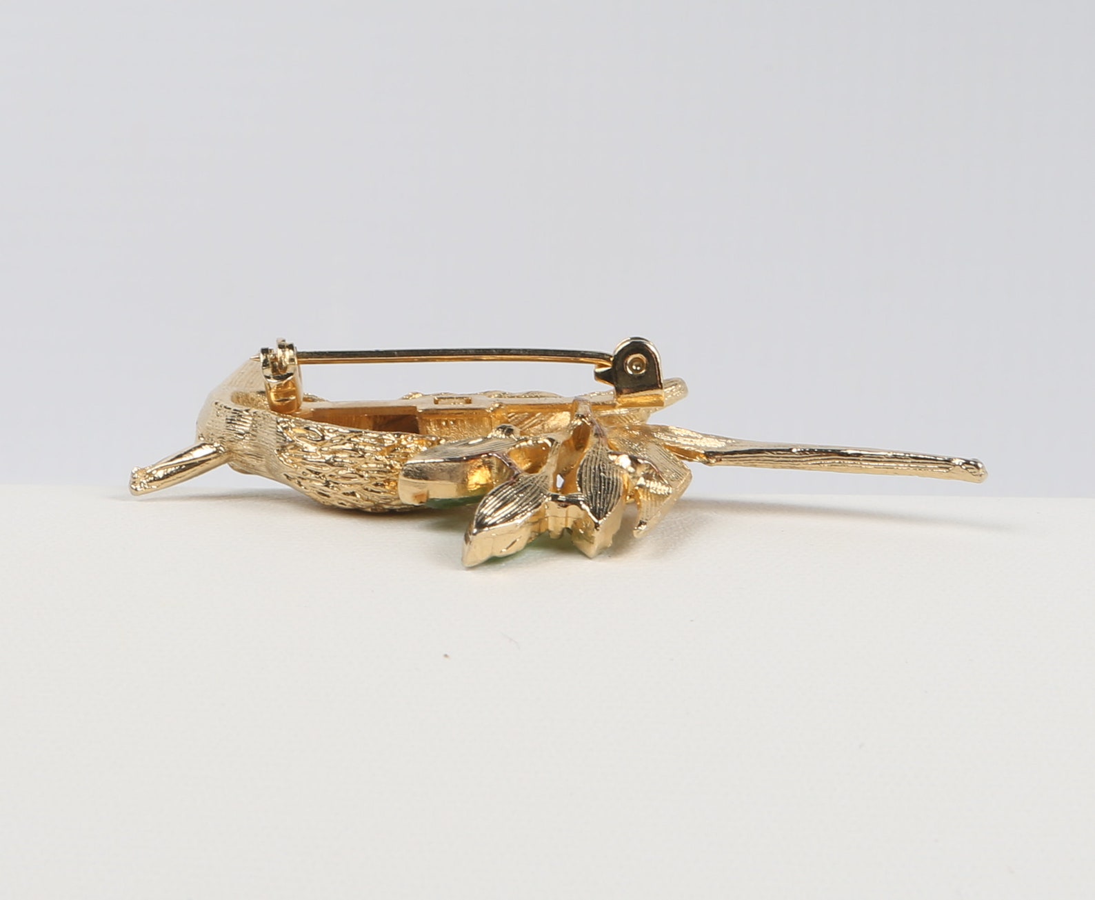 1990's Gold Cardinal Pin Gold Tone Textured Bird w Top | Etsy