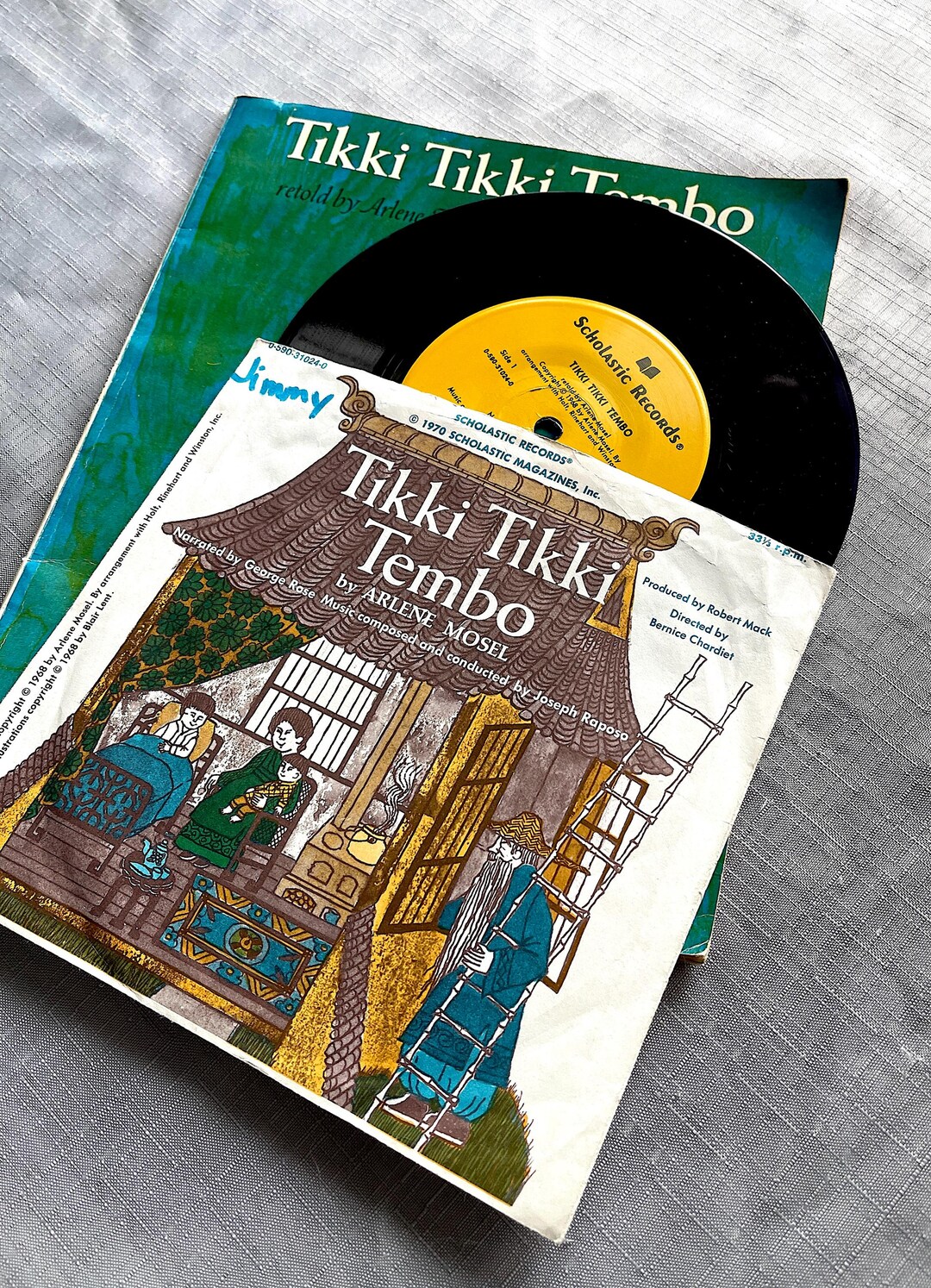 1968 Scholastics Tikki Tikki Tembo Paper Back Book, 1971 Read Aloud ...