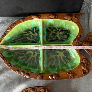 1970's Treasure Craft Large Sectioned Fish Shaped Relish Platter W ...
