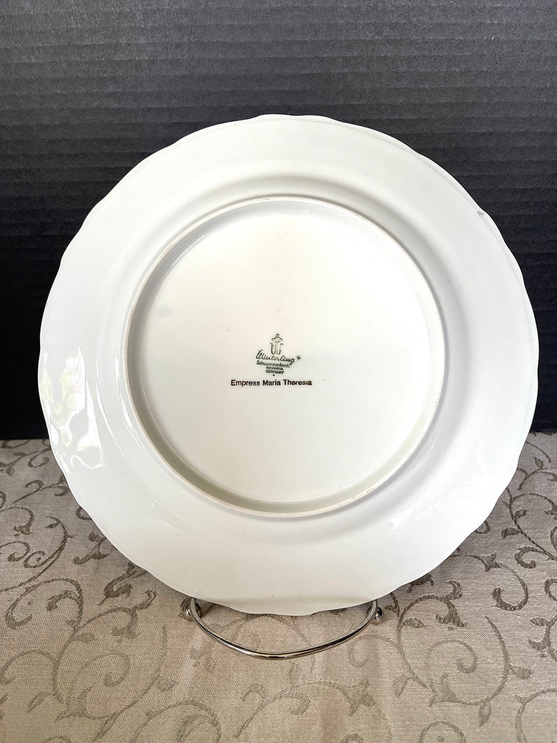 Vintage Winterling Bavaria Empress Maria Theresa Dinner Plate, Floral ...