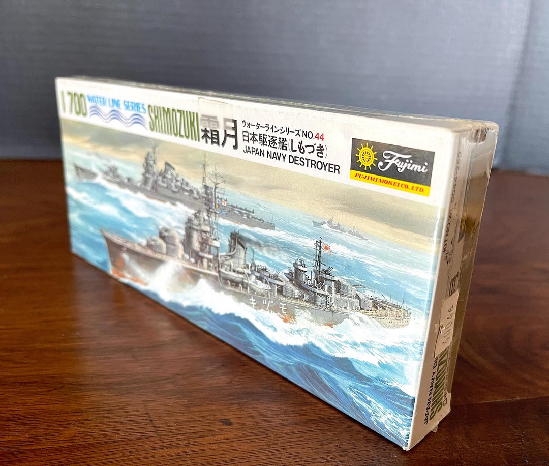 Modelo de barco Fujimi de los años 90, SHIMOZUKI, destructor de la ...