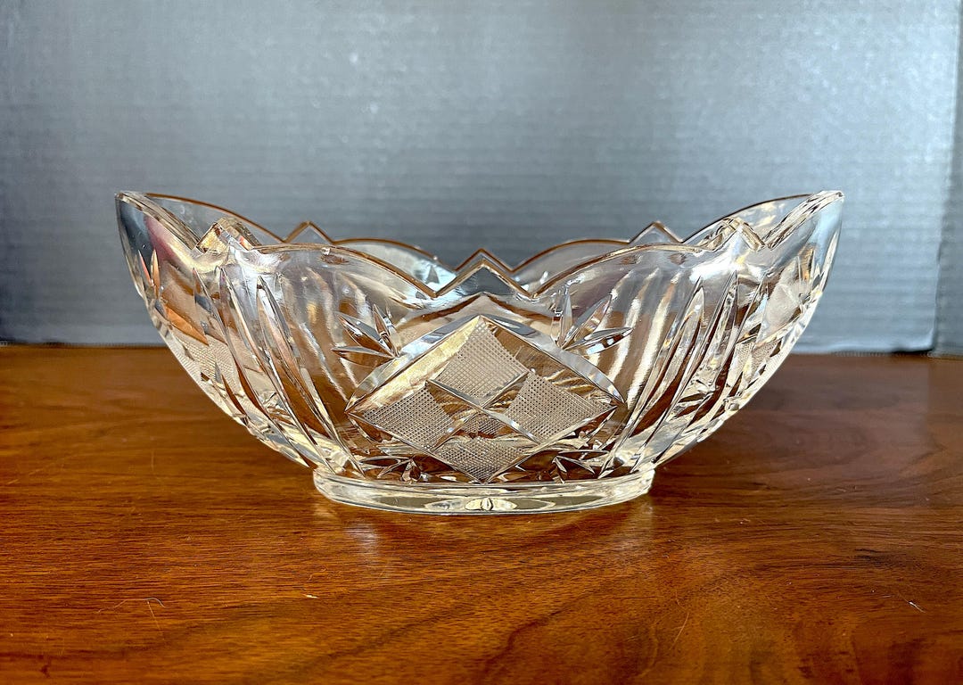 VTG or AQ EAPG Heavy Clear Glass Dish, Unknown Maker, Sparkling Glass ...