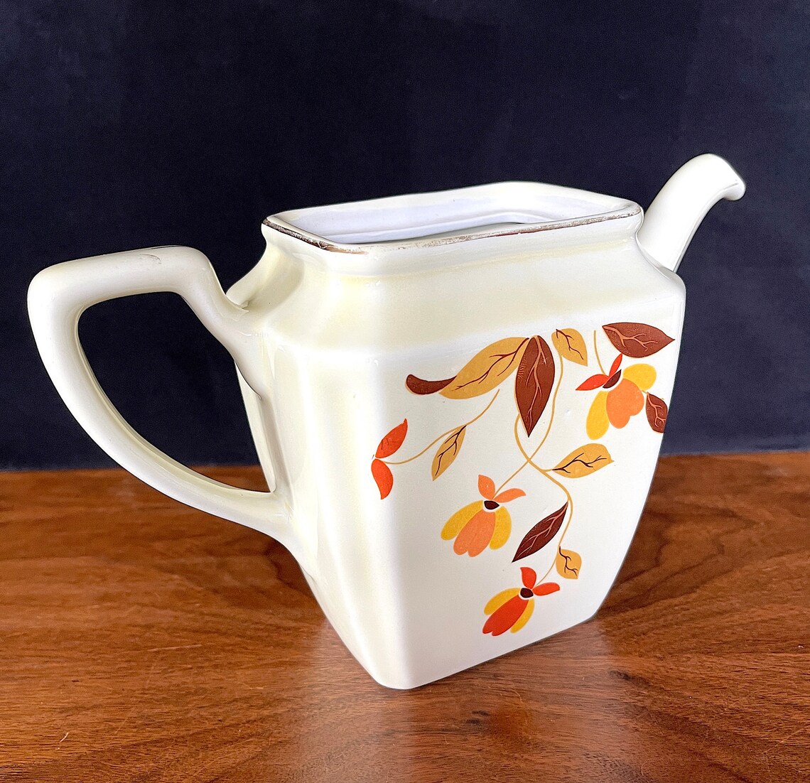 1930's Hall's Autumn Leaf Newport Teapot No Lid - Etsy