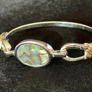 1970's-80's AVON Gold , Silver, and Abalone Bracelet, Costume Jewelry ...
