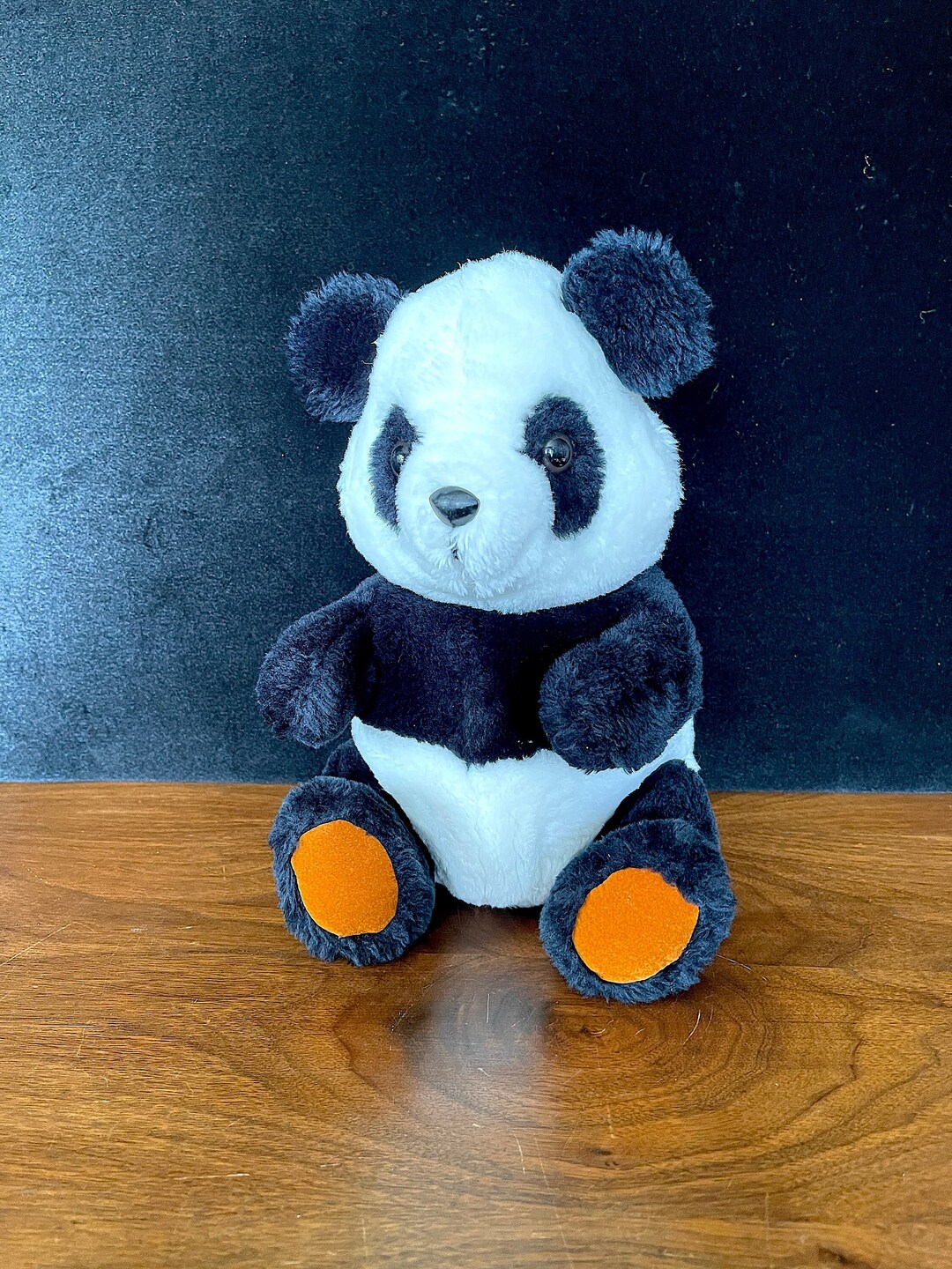 1982 DAKIN, "fun Farm" Series, Plush Panda, Black & White W Brown Soles ...