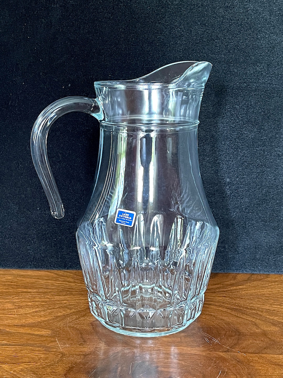 Lady Victoria Fine Crystal, "chantelle" Water Pitcher, Made in France ...