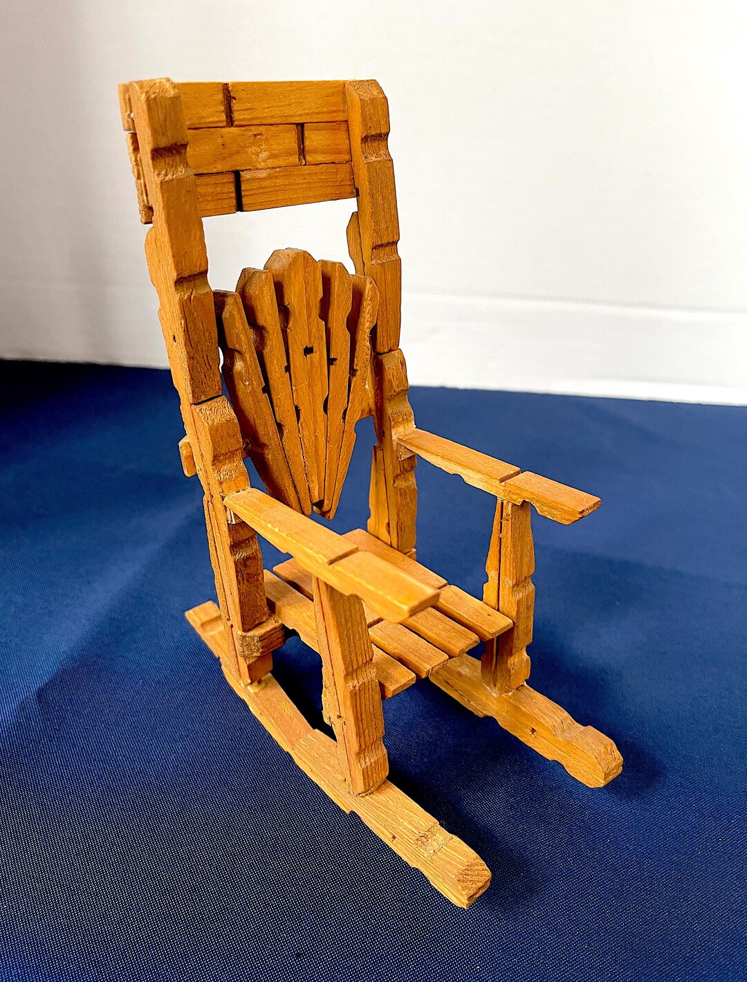 1950's-70's Folk Art Rocking Chair Made Entirely of Deconstructed Wood ...