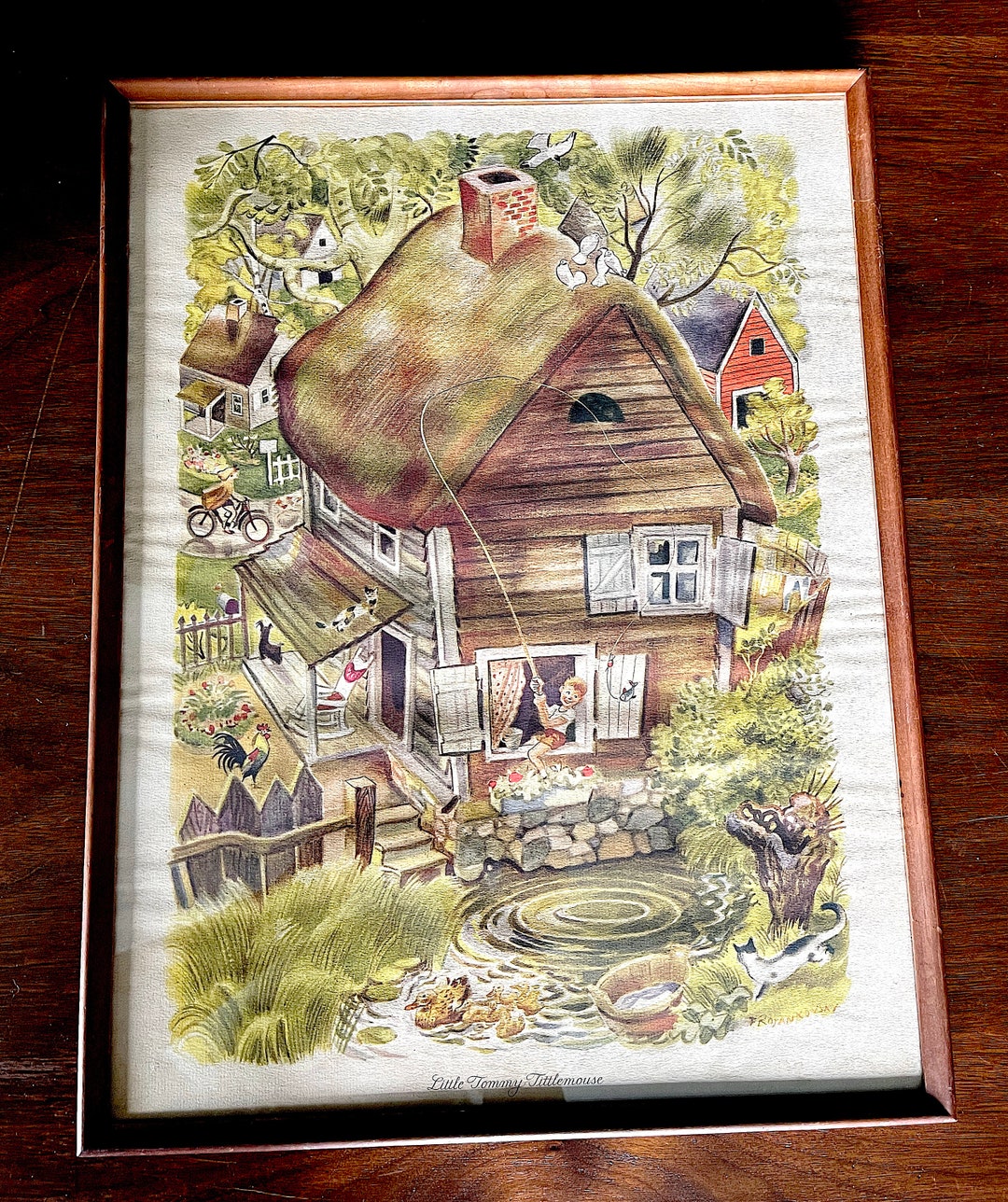 1945 4 Sold Together, F. Rojankovsky Children's Rhymes Prints, Colorful ...