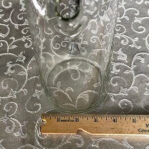 MCM Small Sleek Minimal Martini Pitcher, Hand Blown W Formed Ice Lip ...