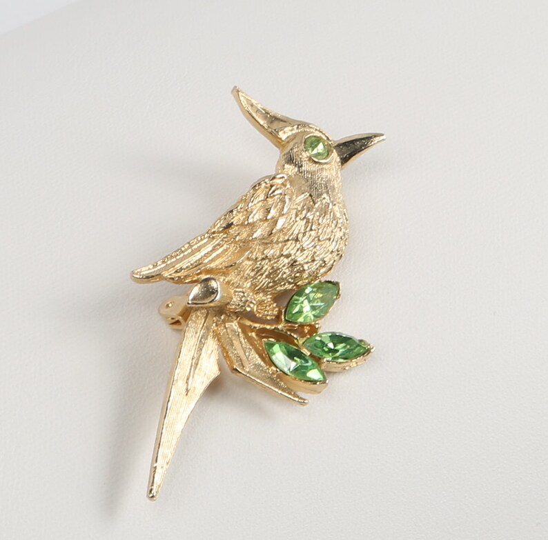 1990's Gold Cardinal Pin Gold Tone Textured Bird W Top - Etsy